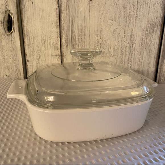 Corningware | Kitchen | Vintage Corning Ware Winter White Ab Casserole ...